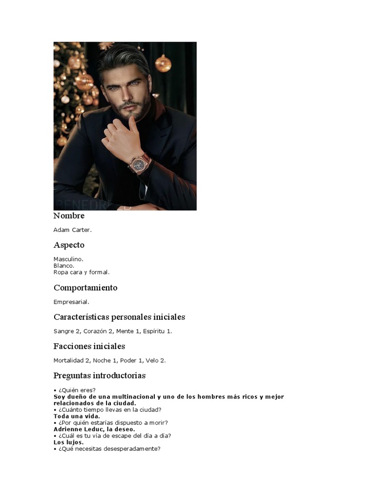 Adam Carter | PDF | Demonios | Corrupción política