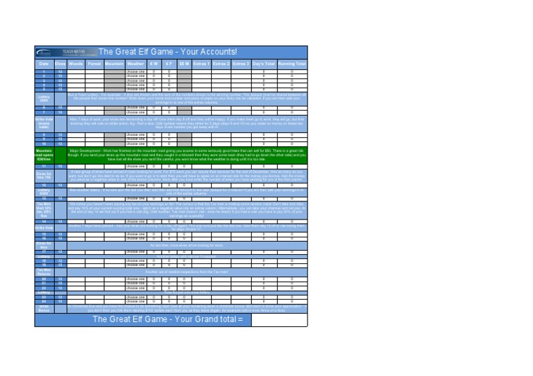 The Great Elf Game | PDF