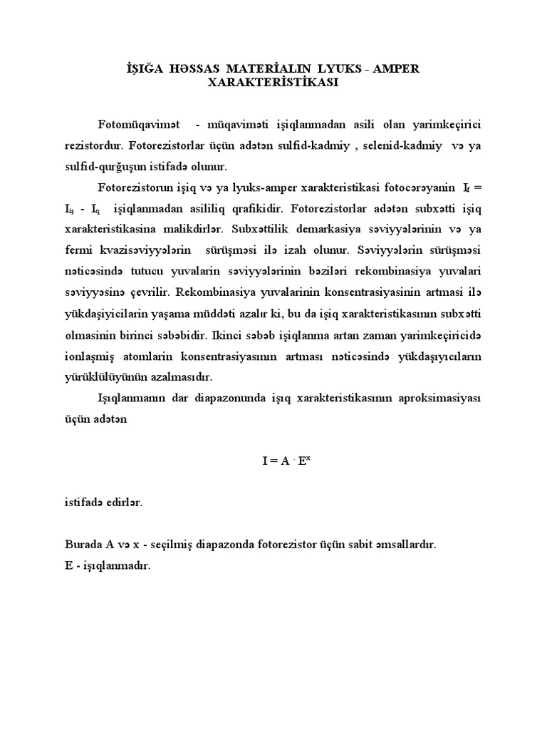 Fotorezistor Midterm PDF | PDF
