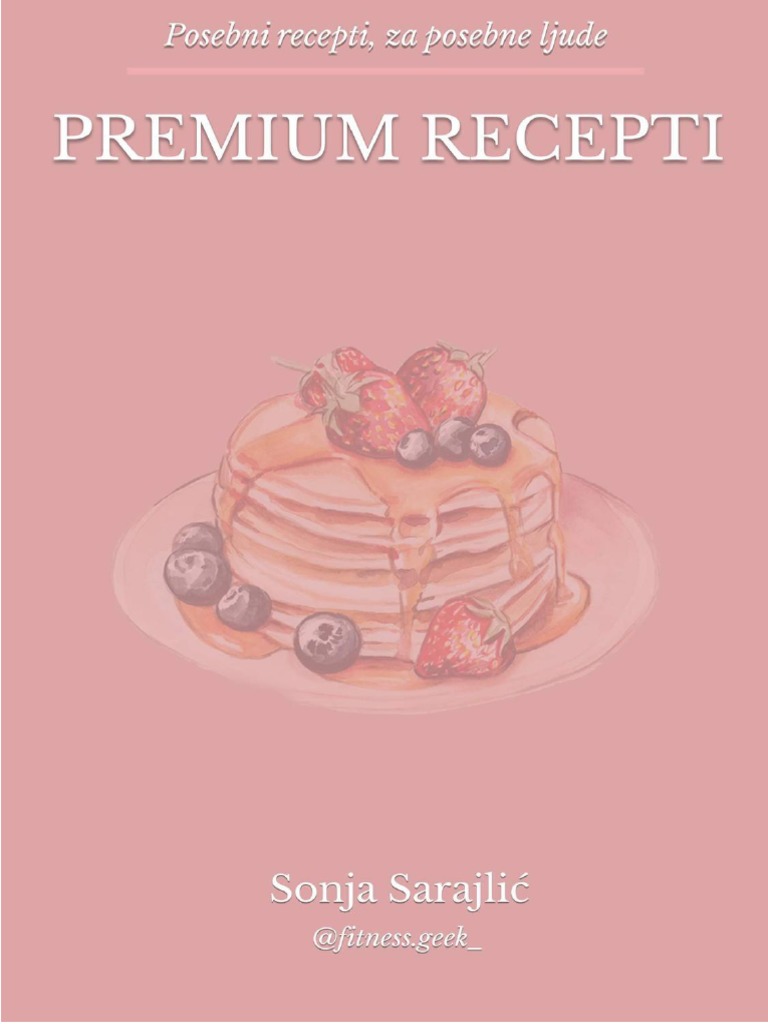 Premium Recepti - Verzija Za Štampu | PDF