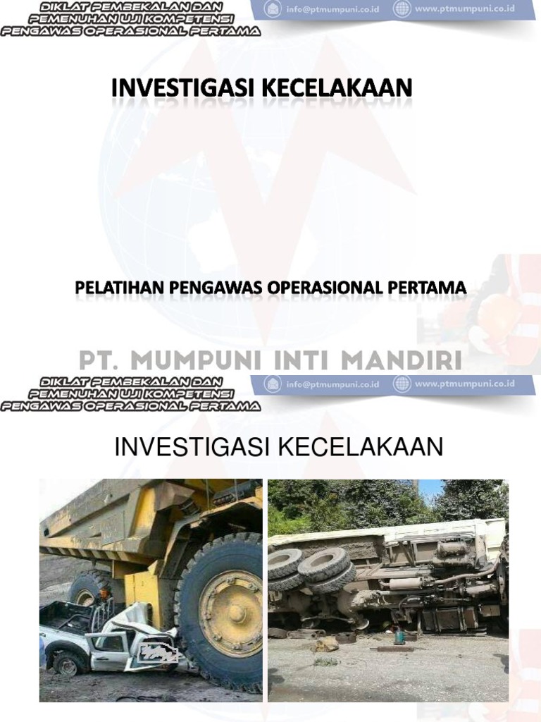 Investigasi Kecelakaan: Metode dan Analisis | PDF