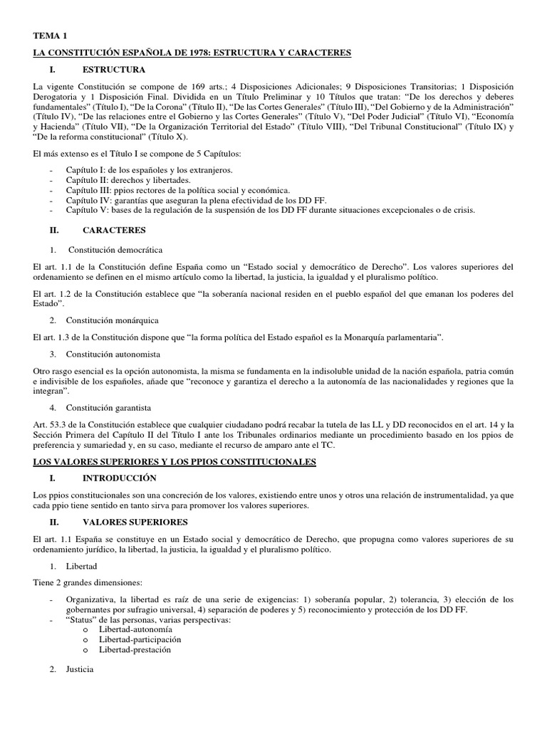 Tema 1 Consti Carperi | PDF | Tratado | Estado (política)