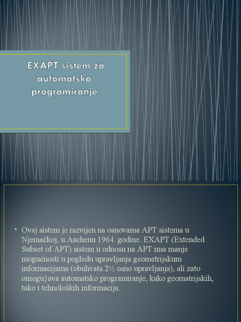 EXAPT | PDF