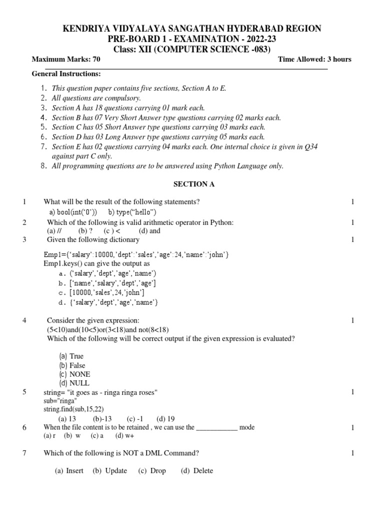 Hyd 12 CS QP PB1-P | PDF | Data Management | Computer Engineering