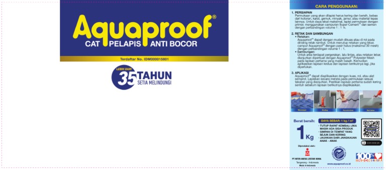 Template Desain Aquaproof Packaging Contest | PDF