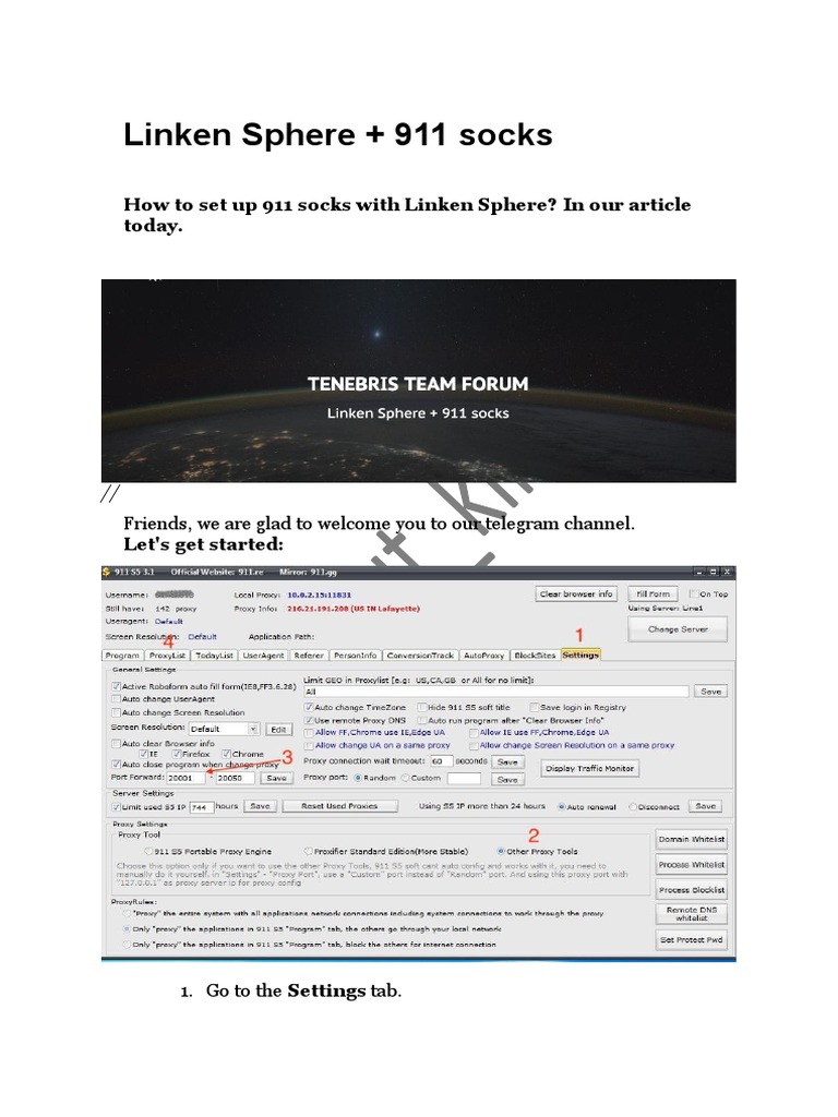 Linken Sphere +911 Setup | PDF