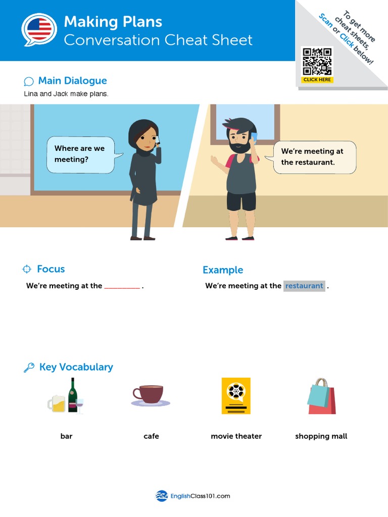 Making Plans Conversation Guide | PDF