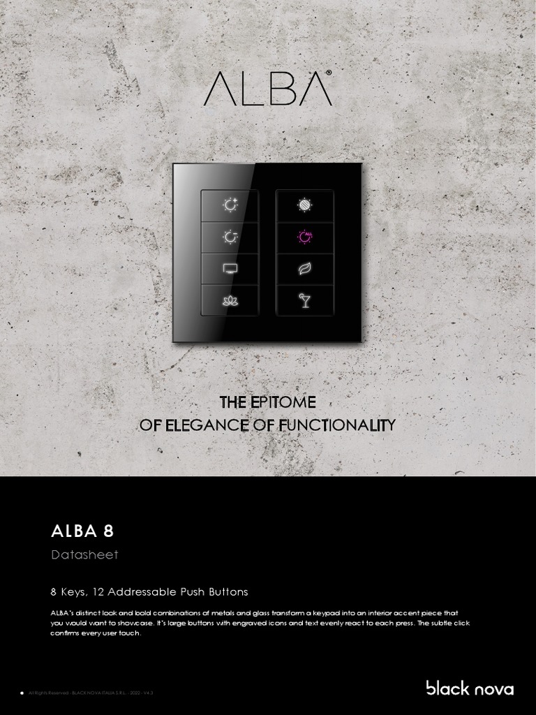 Alba 8 | PDF | Humidity | Power Supply