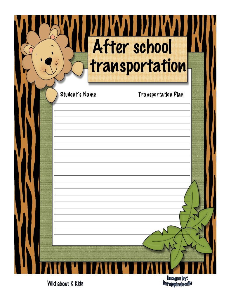 After School Transportation Plan | PDF