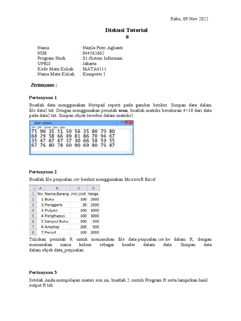 Diskusi 6 Komputer | PDF