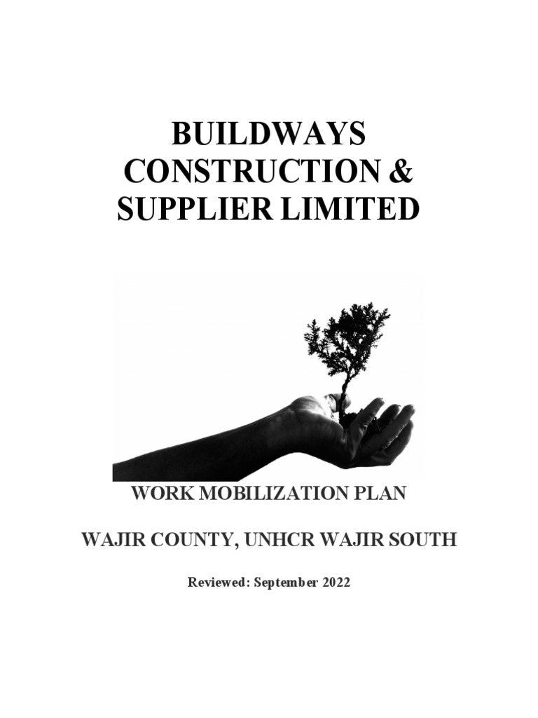 Buildways Mobilization Plan (Final) | PDF | Technology & Engineering