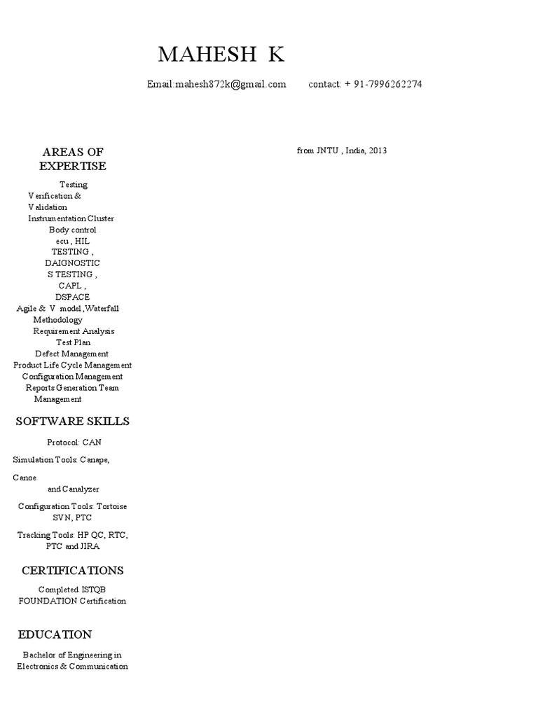 Mahesh K: Areas of Expertise | PDF | Software | Software Development ...