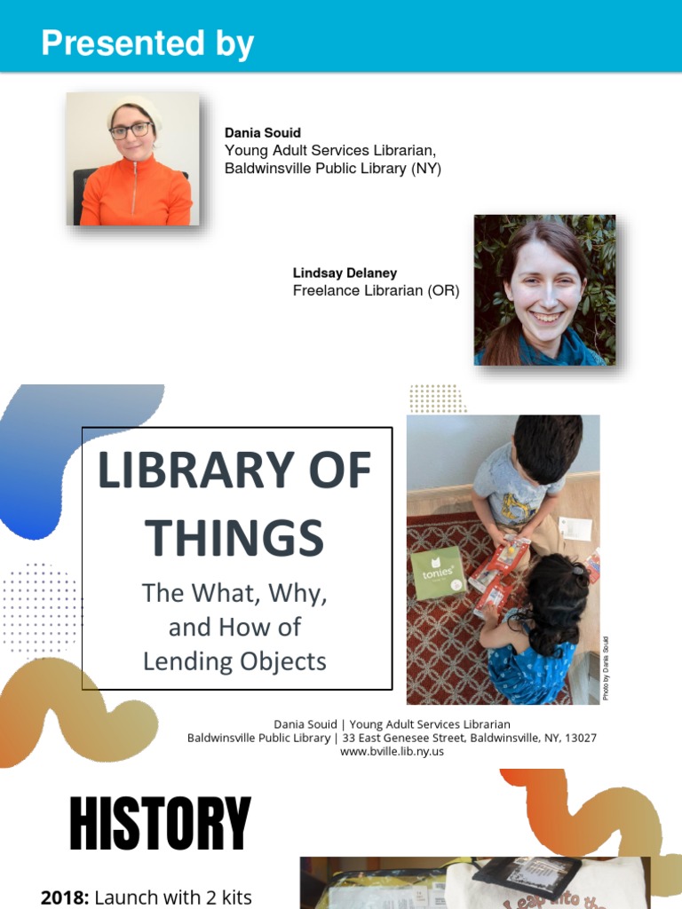 Slides Library of Things | PDF | Libraries | Public Library