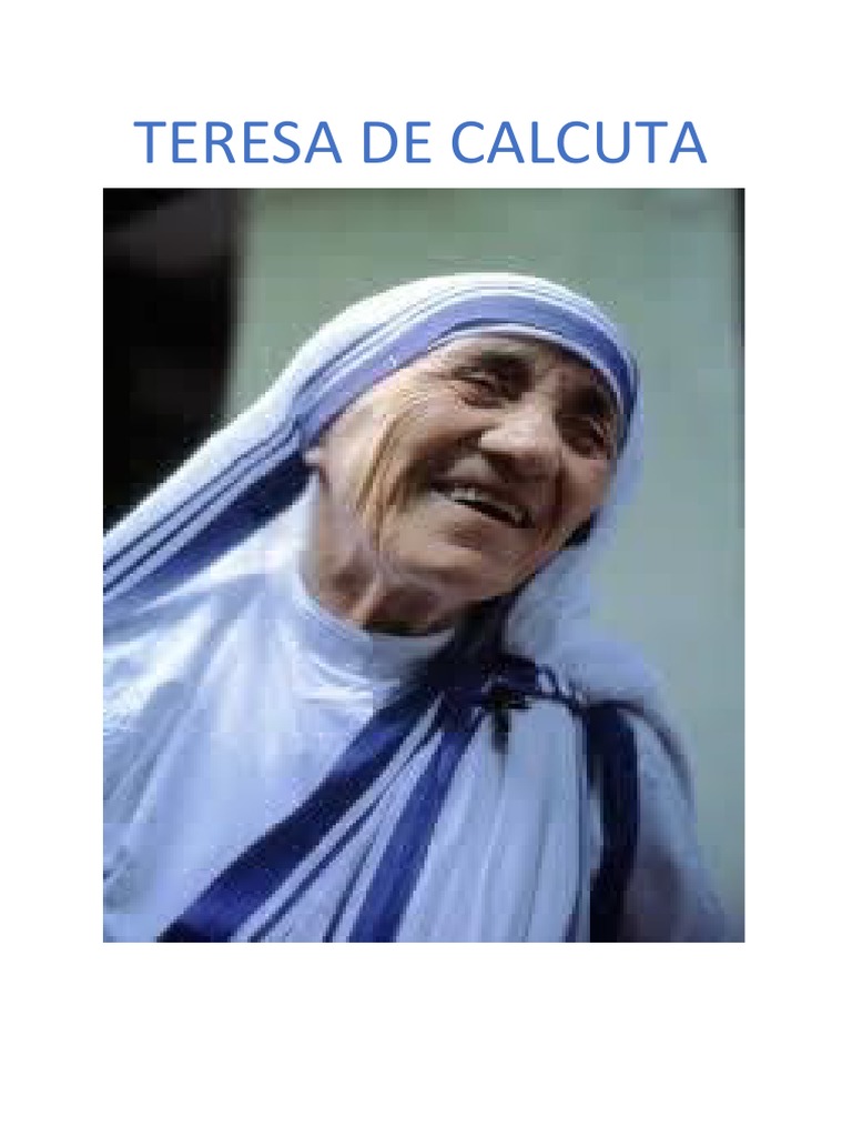 Teresa de Calcuta | PDF | Madre Teresa