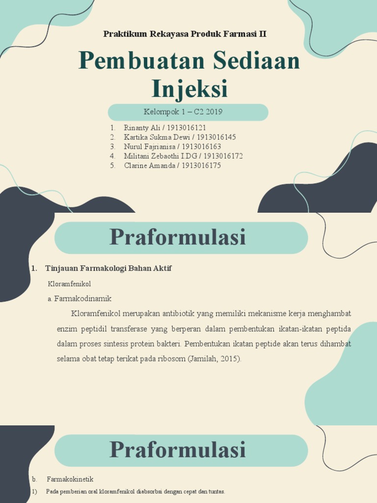 C2 Kelompok 1 - Sediaan Injeksi | PDF