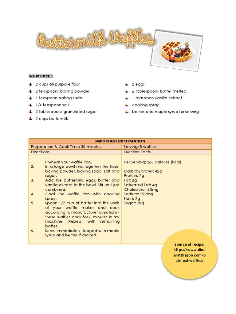 Buttermilk Waffles | PDF