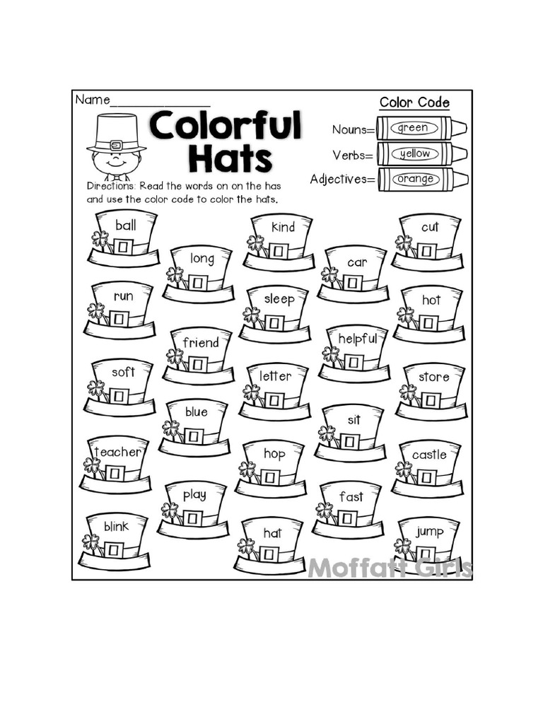 Coloring Adjectives | PDF