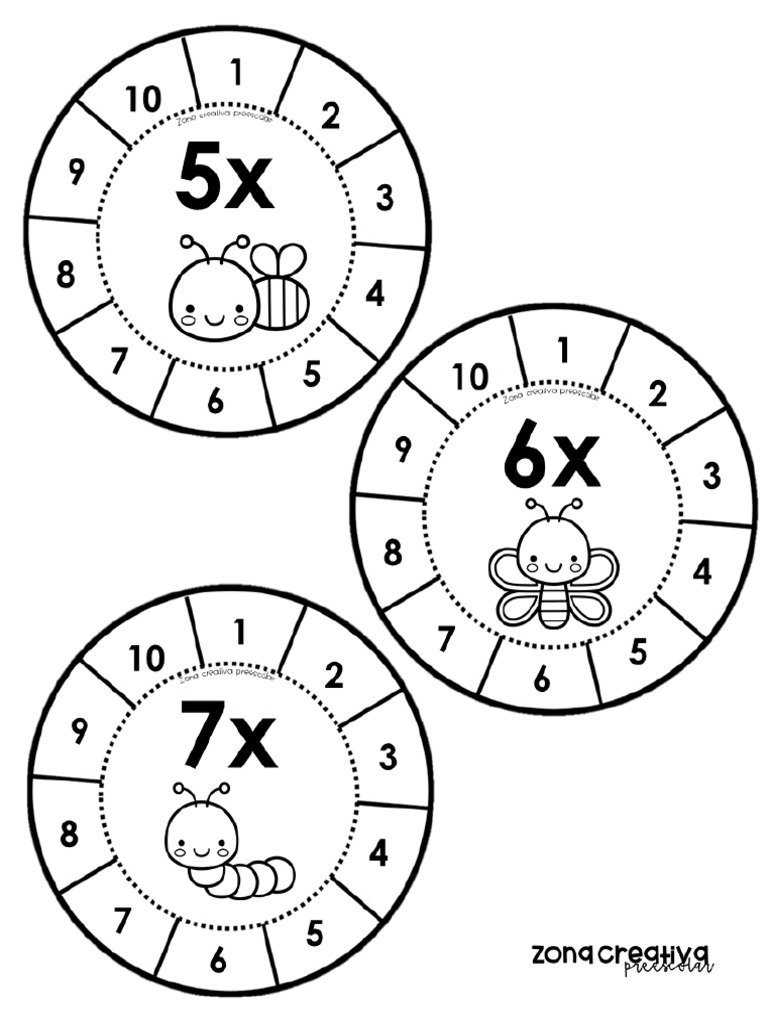 Tablas de Multiplicar Cuaderno Interactivo Por Materiales Educativos ...