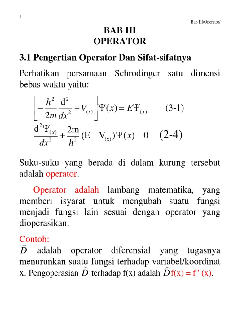 Adoc - Pub Bab III Operator 31 Pengertian Operator Dan Sifat | PDF ...