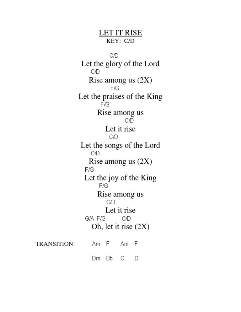 Let It Rise | PDF