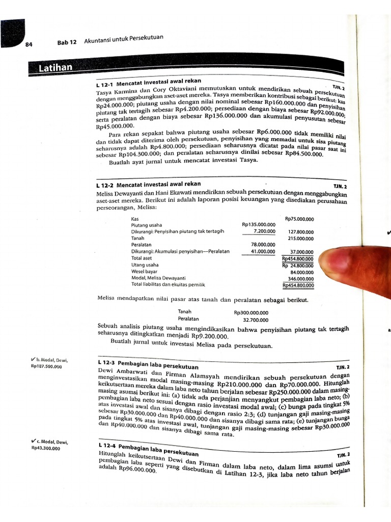 Soal Latihan Bab 12 PA2 | PDF