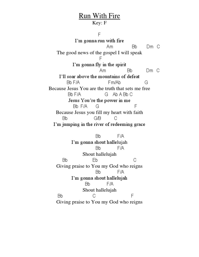 Run With Fire Lyrics | PDF