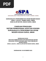 Tatacara Log Masuk Ke Sistem Epsa | PDF