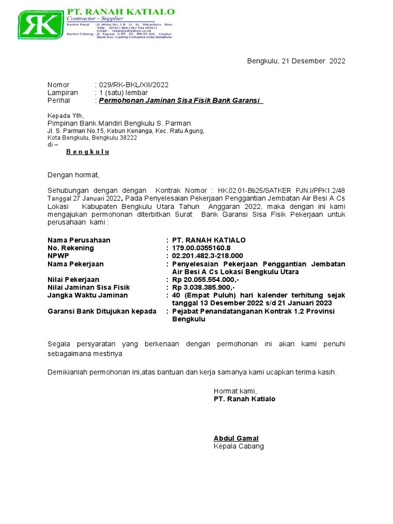 Bank Garansi | PDF