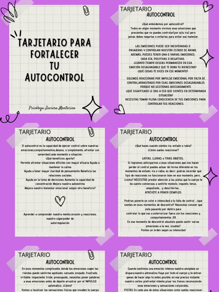 Estrategias para fomentar tu autocontrol (1) | PDF | Las emociones | Ira