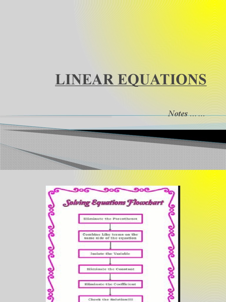 Linear Equations | PDF | Equations | Applied Mathematics