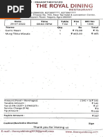 Restaurant Bill Format in Excel | PDF