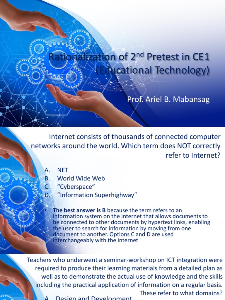 Ce1-Prof Ed Edtech Part 1 | PDF | Educational Technology | Learning