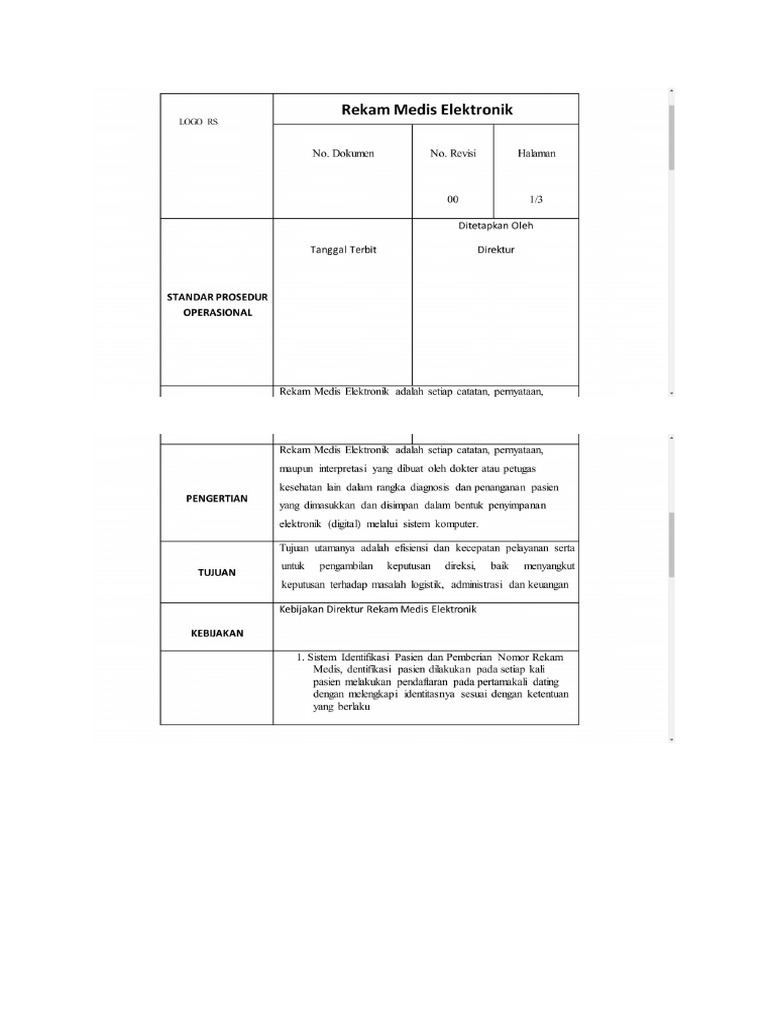 Contoh Sop Erm | PDF