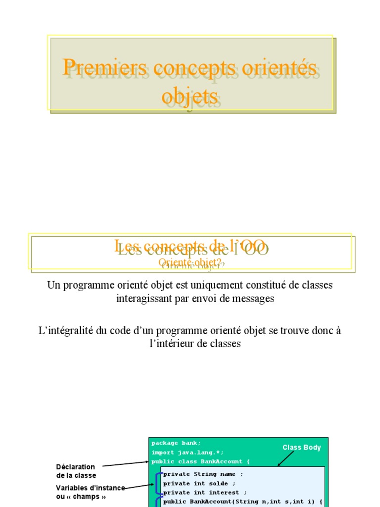 Cours POO Java | Descargar gratis PDF | Classe (informatique) | Langage ... Cours POO Java | Descargar gratis PDF | Classe (informatique) | Langage ...