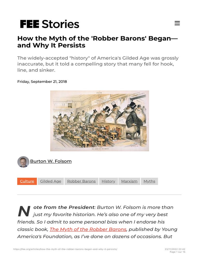 Myth of Robber Barons: Origins & Impact | PDF | Communism | Joseph Stalin