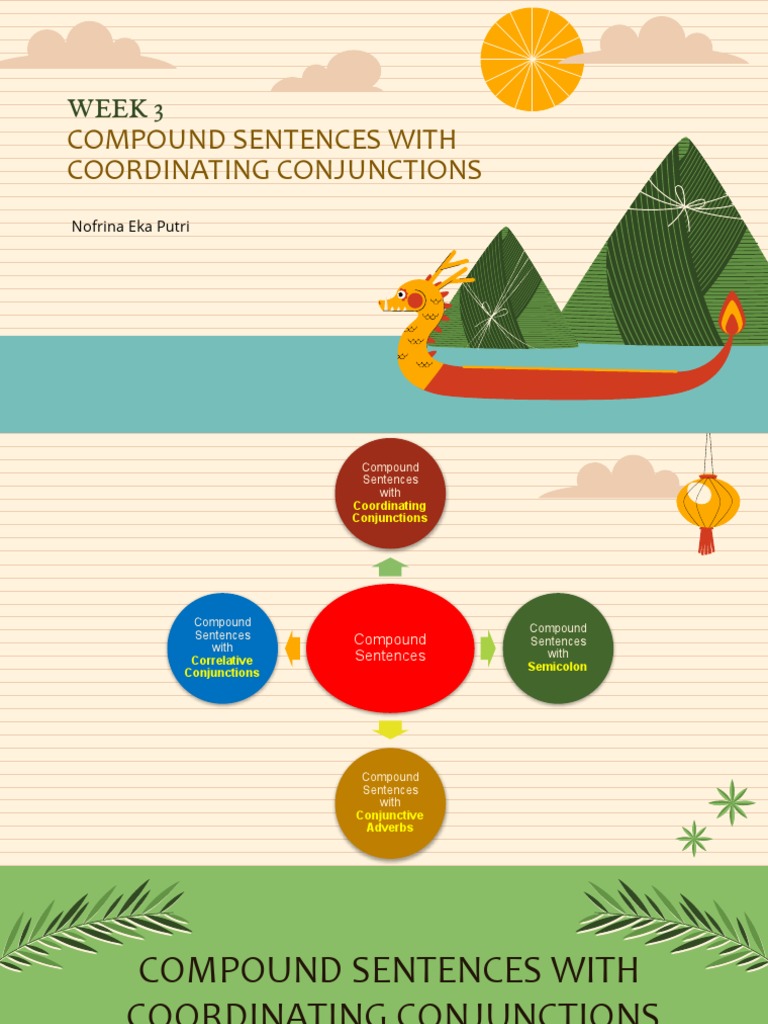 Week 3 Compound Sentences With Coordinating Conj. | PDF