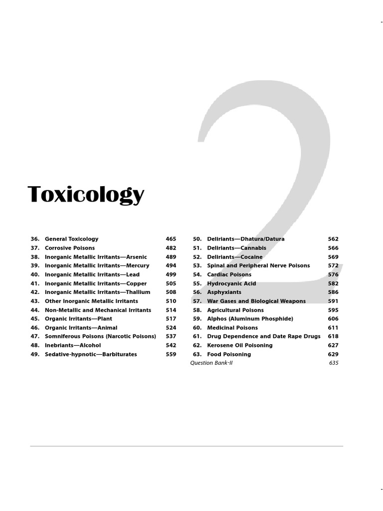 Toxicology | PDF | Poison | Chemical Substances