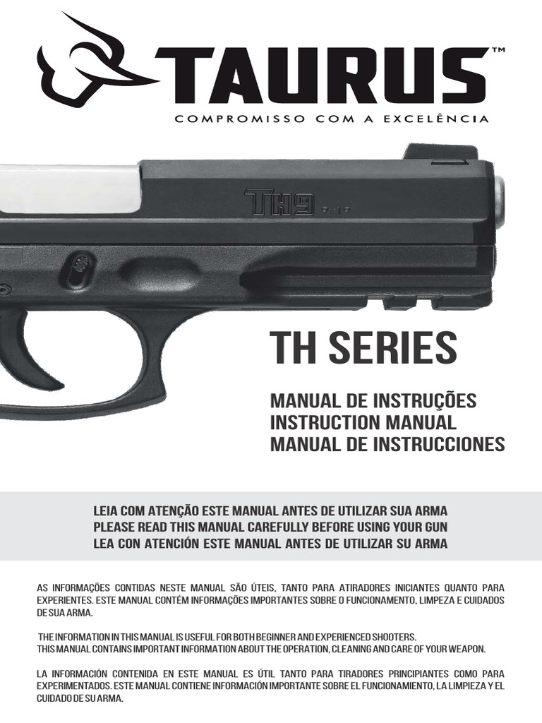 MANUAL DE INSTRUÇÕES - PISTOLAS TH TRILINGUE Logo Novo - CDR | PDF ...