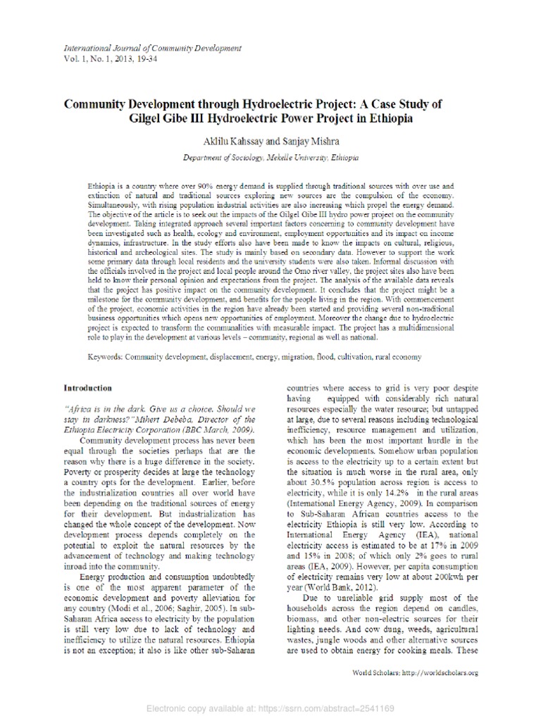 Article 12 - Gilgel Gibe III Hydroelectric | PDF | Hydroelectricity | Dam