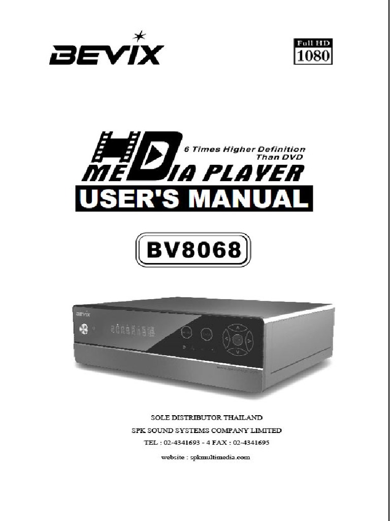 BEVIX BV8068 Manual | PDF