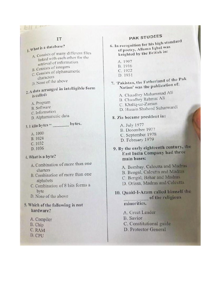 GEPCO Test NTS 10 December 2022 | PDF