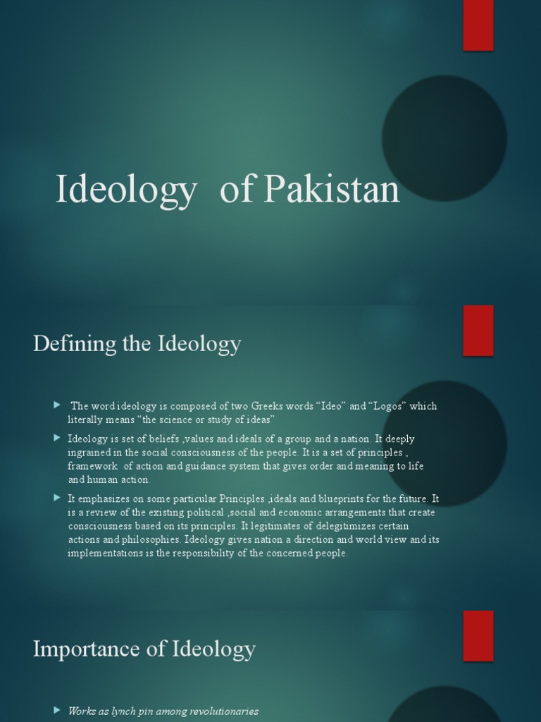 Ideology Of Pakistan Pdf Ideologies Two Nation Theory
