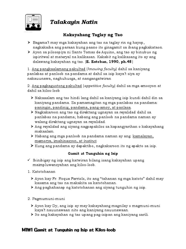 M1W1 Talakayin Natin | PDF