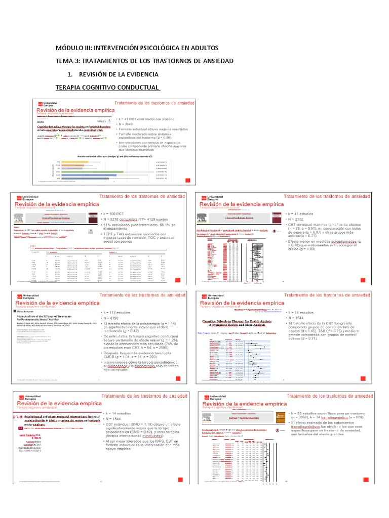 MÓDULO III T3 y T4 | PDF | Agorafobia | Ansiedad