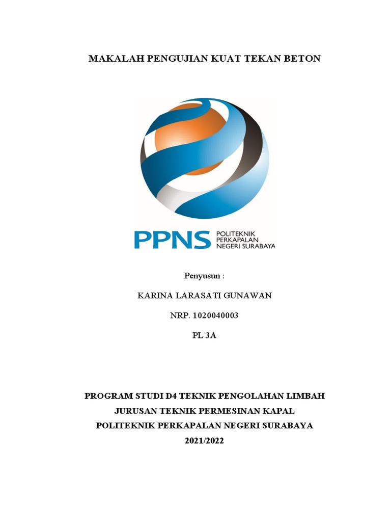 Makalah Pengujian Kuat Tekan Beton | PDF