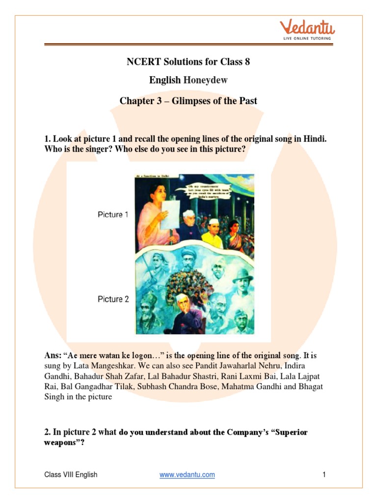 Understanding the Past Through Pictures: An Analysis of NCERT Solutions ...