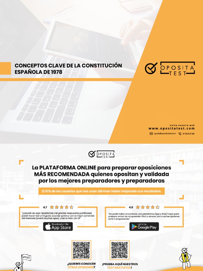 Conceptos Clave de La Constitución Española de 1978 | PDF | Justicia ...