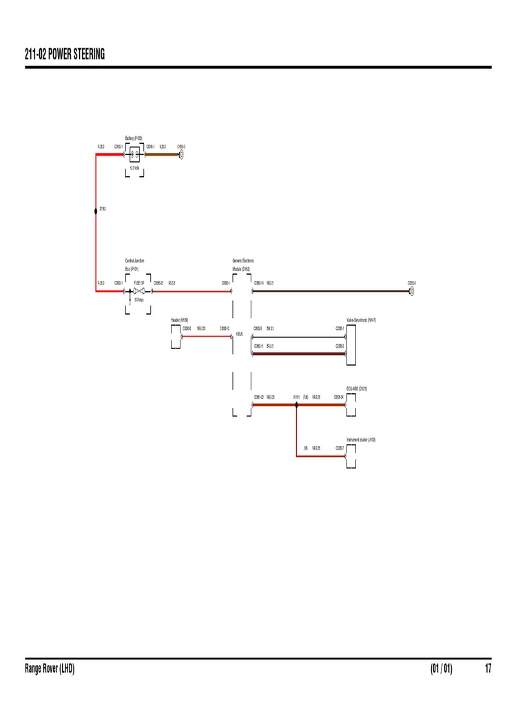 Range Rover Power Steering Wiring Guide | PDF | Automotive Technologies ...