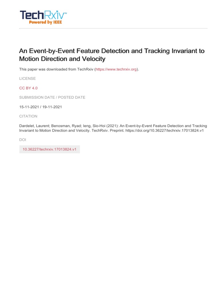 An Event-by-Event Feature Detection and Tracking Invariant To Motion Direction and Velocity ...