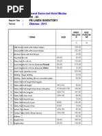 Linen Inventory March | PDF | Linens | Furniture